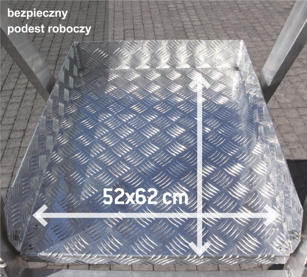 Podest magazynowy rozstawny SM, 6 stopni, 150/SM - eformula.pl b2b